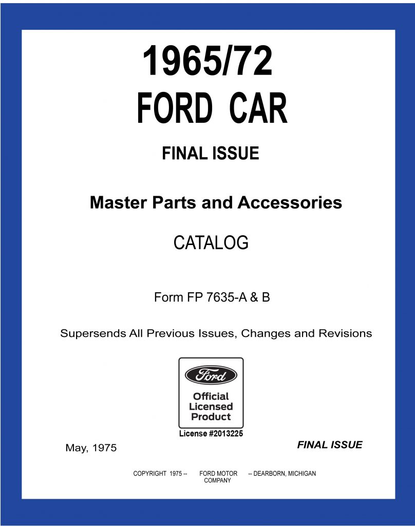 1965/72 Ford Car Master Parts and Accessories Catalog - Fordmanuals.com