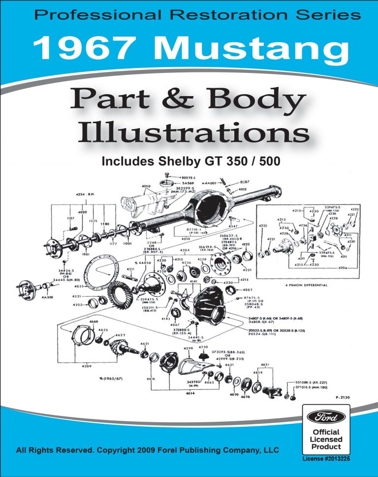 1967 Mustang Part and Body Illustrations - Fordmanuals.com